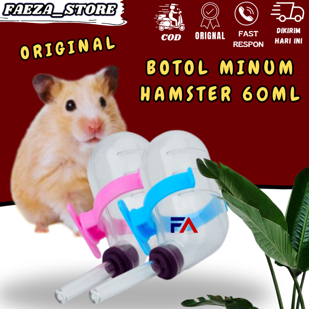 Jual Hamster Botol minum gantung kelinci dan hamster 60ml FAEZA_STORE ...