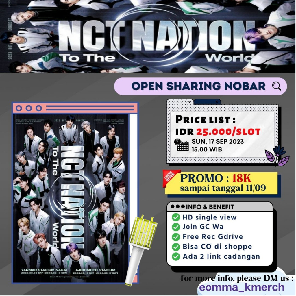 Jual SHARING [NOBAR] NCT NATION 2023 TO THE WORLD IN JAPAN | Shopee ...