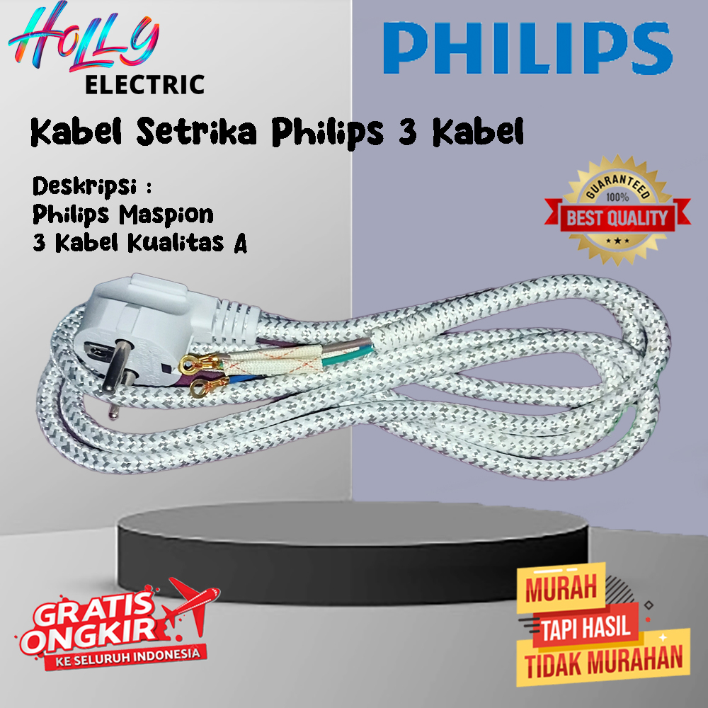 Jual Kabel setrika PHILIPS - Panjang 1,8M. | Shopee Indonesia