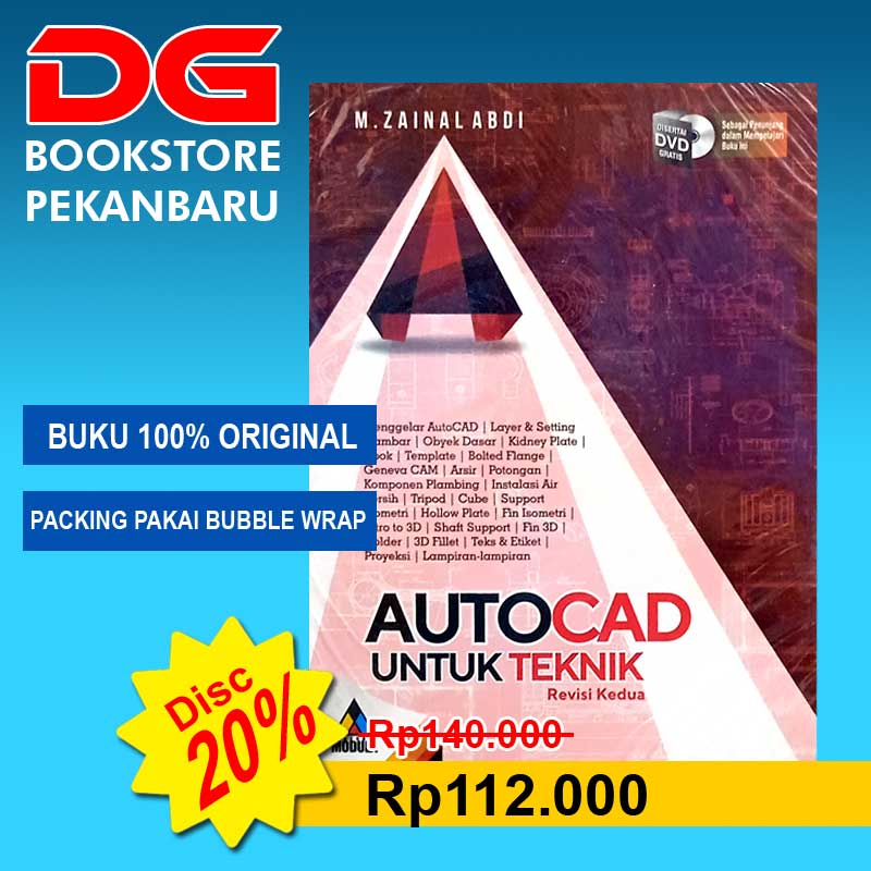 Jual BUKU AUTOCAD UNTUK TEKNIK + DVD EDISI KEDUA | Shopee Indonesia