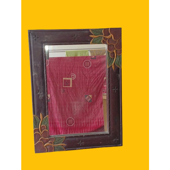 Jual Cermin Ukir Kaca Tembok Untuk Kamar Rias / Salon Ukuran 58x77cm ...