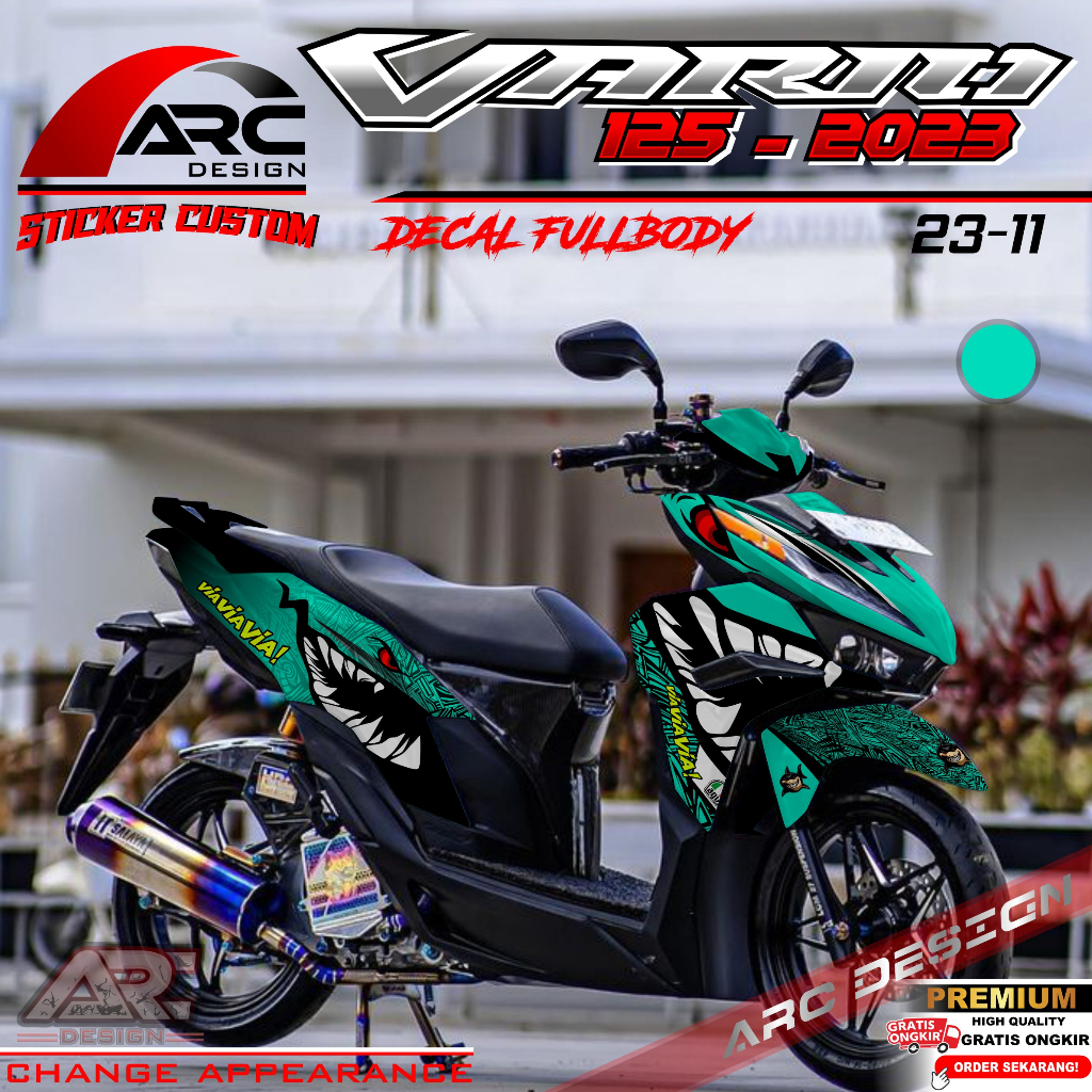 Jual (COD) TERBARU Decal Sticker Honda Vario 125 New 2022 2023 Full body - Stiker Skotlet ...