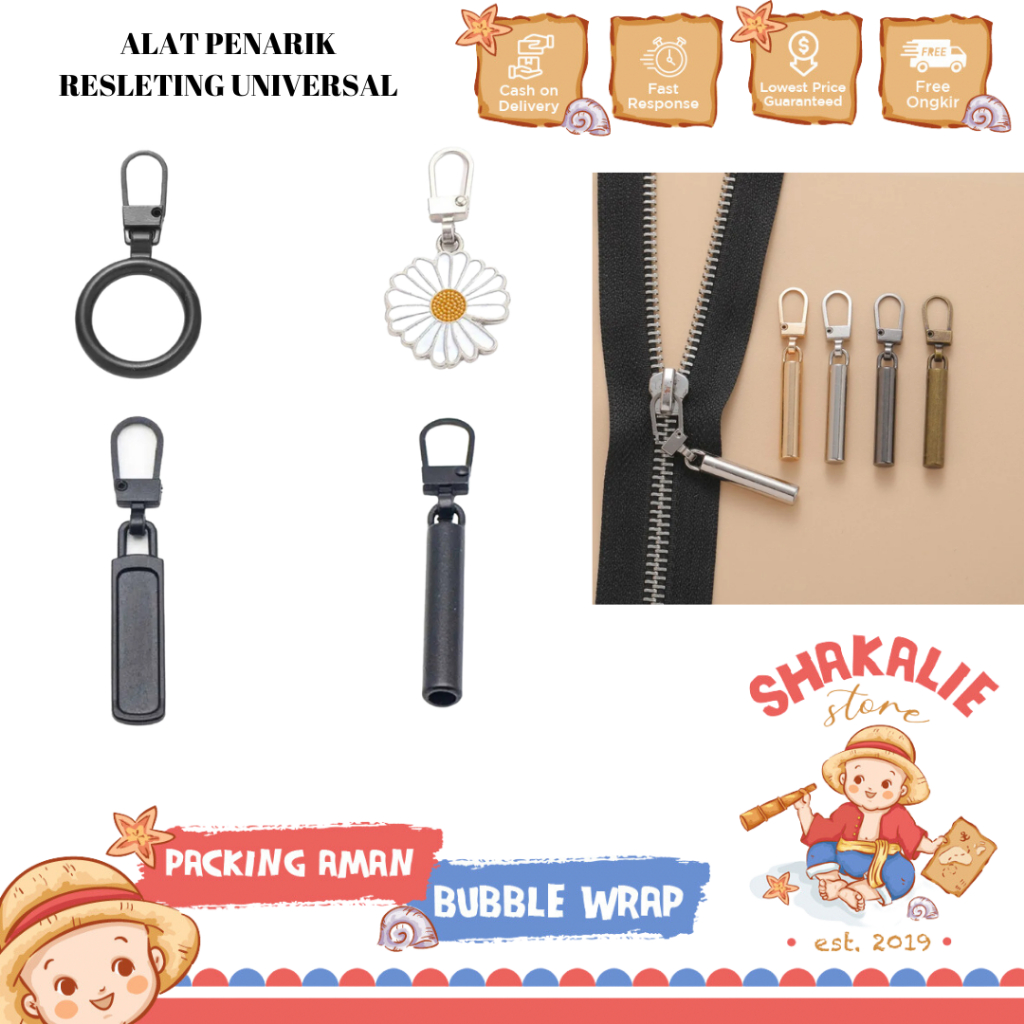 Jual Alat Penarik Resleting Universal Aksesoris Seleting | Shopee Indonesia