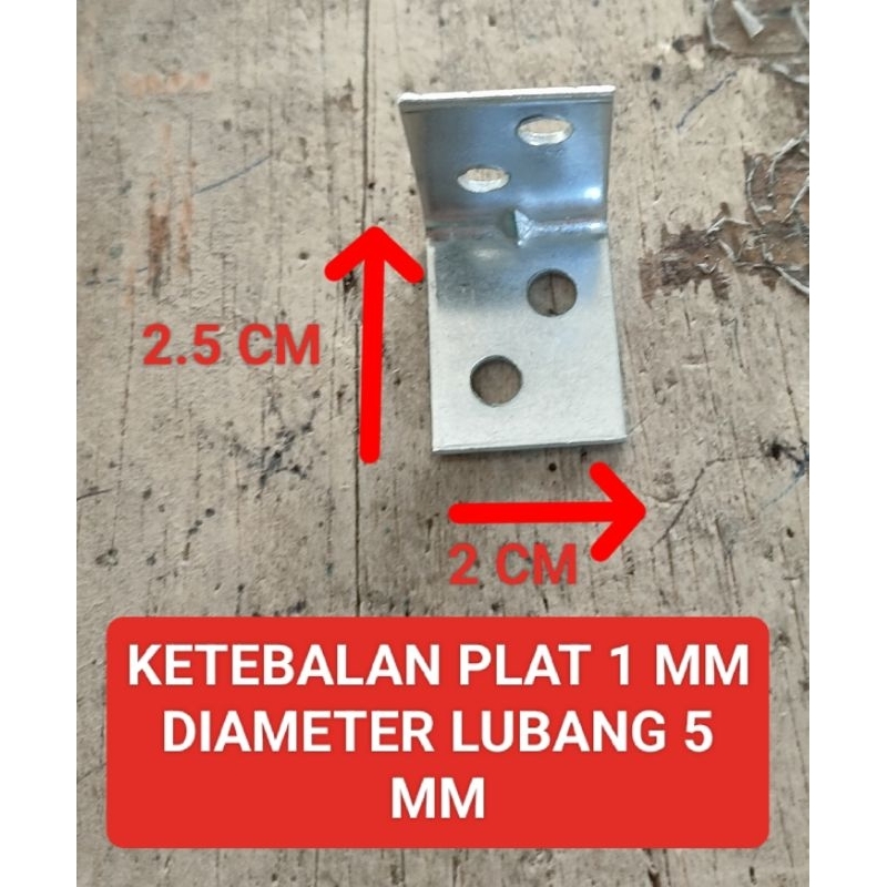 Jual AMBALAN Siku L Besi Galvanis 2.5 cm X 2.5 cm | Shopee Indonesia