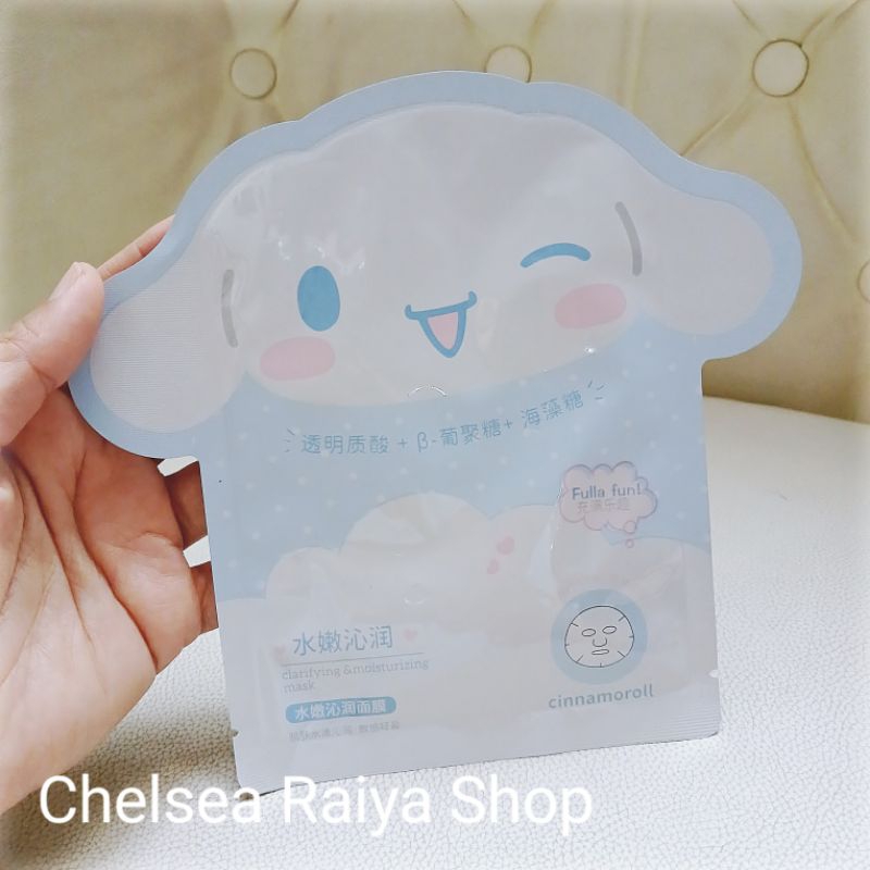 Jual Miniso Sanrio Cinnamoroll Clarifying Moisturizing Face Mask 22ml ...