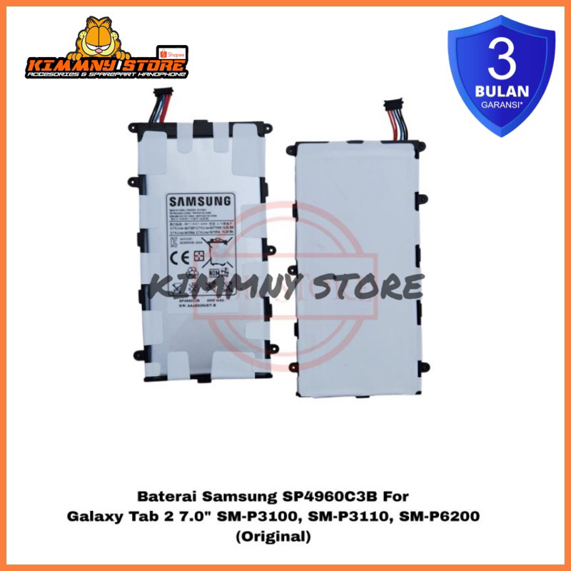 Jual BATTERY BATERAI BATRE SAMSUNG GALAXY TAB 2 7.0 INCH GT-P3100 / GT ...