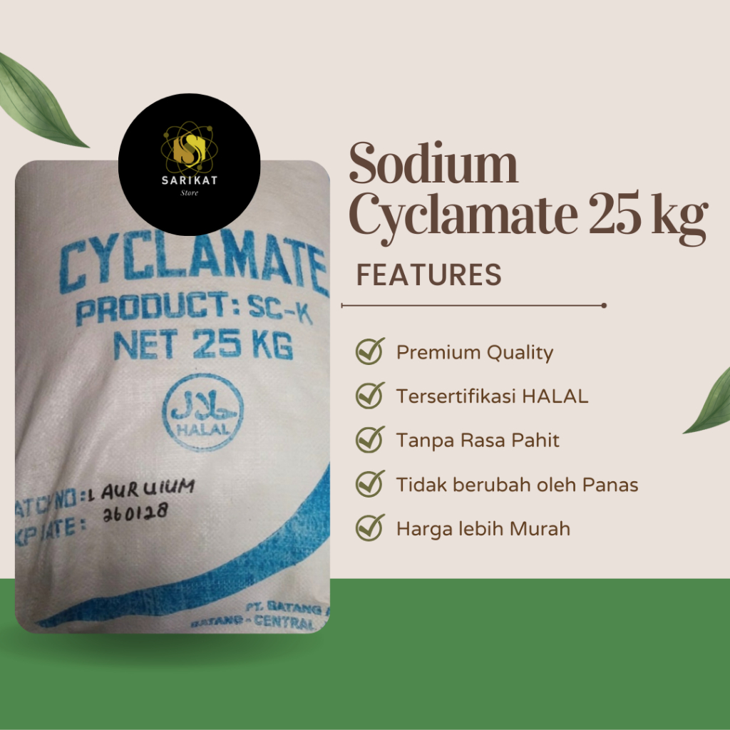 Jual Sodium Cyclamate PREMIUM Quality 25kg (TIDAK PAHIT) Dijamin | Shopee Indonesia