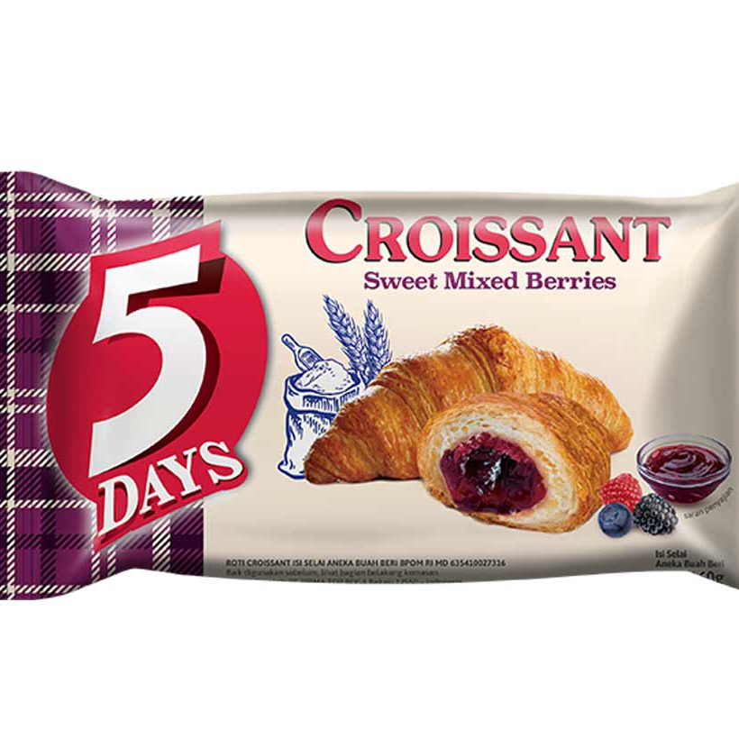 Jual Croissant 5 Days Rasa Mixed Berries 60gr | Shopee Indonesia