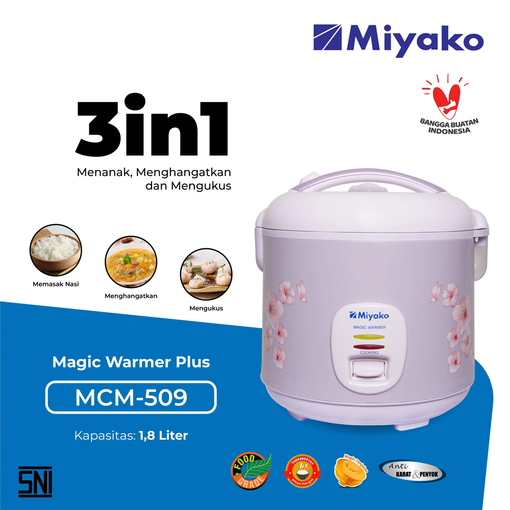 Jual MIYAKO - MCM-509 magic com 1,8 L | mejikom miyako kapasitas besar ...