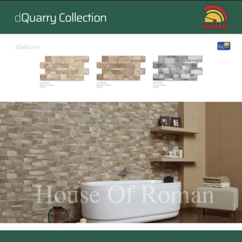 Jual Roman Keramik Dinding Interlock 30x60 dQuarry Series (Stone Mood ...