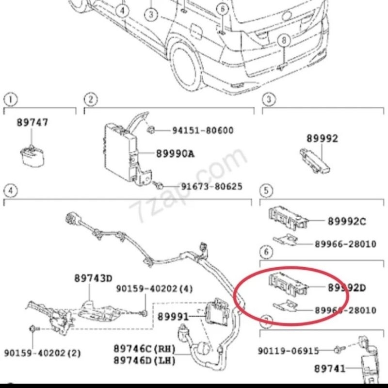 Jual oscillator indoor electrical key ALPHARD VELLFIRE HV 200804-201501 ...