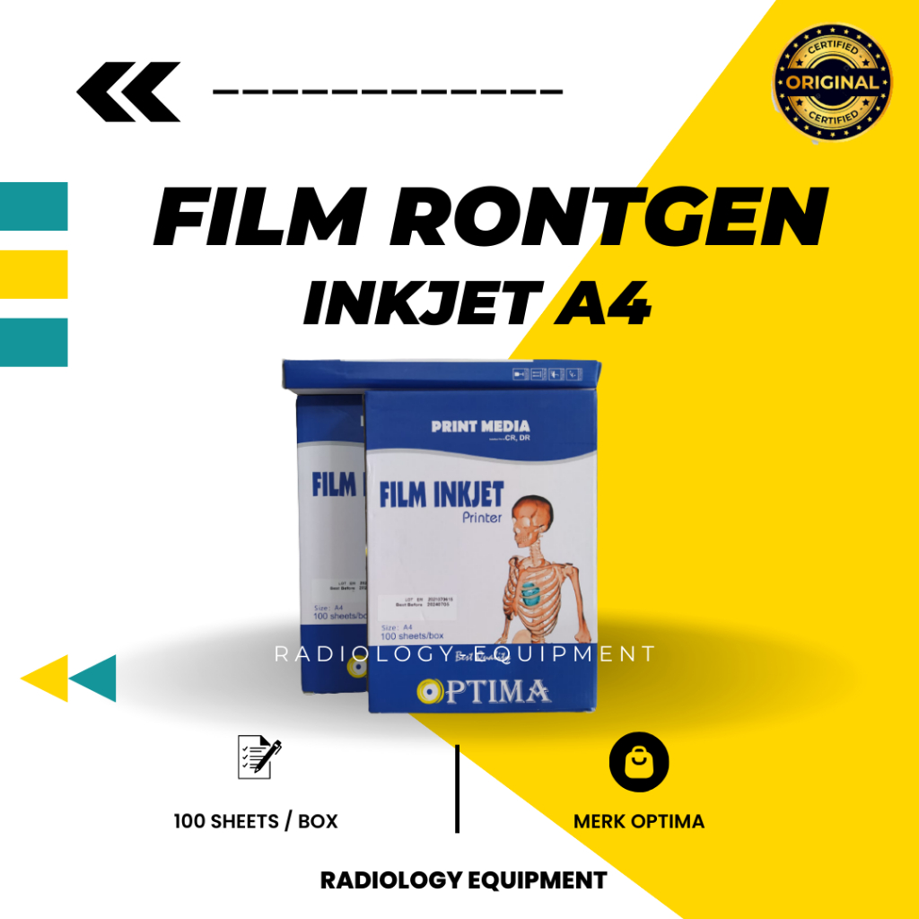 Jual FILM RONTGEN INKJET A4 RADIOLOGI FOR CR DR CT-SCAN / FILM INKJET ...