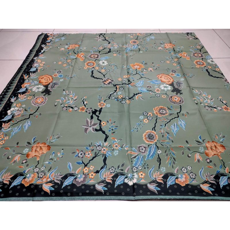 Jual Kain Batik Fashion Warna Special Sage / Kain Panjang Batik Fashion ...