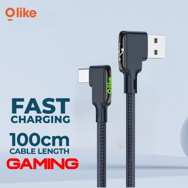Jual OLIKE kabel Data Gaming D501C USB Type-C 3A Braided Nylon ...