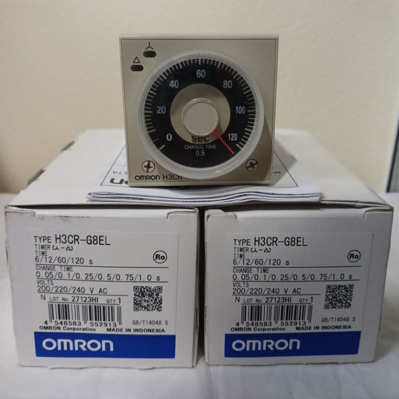 Jual TIMER OMRON H3CR-G8EL Timer Stardelt H3CR-G8EL Omron 220VAC ...