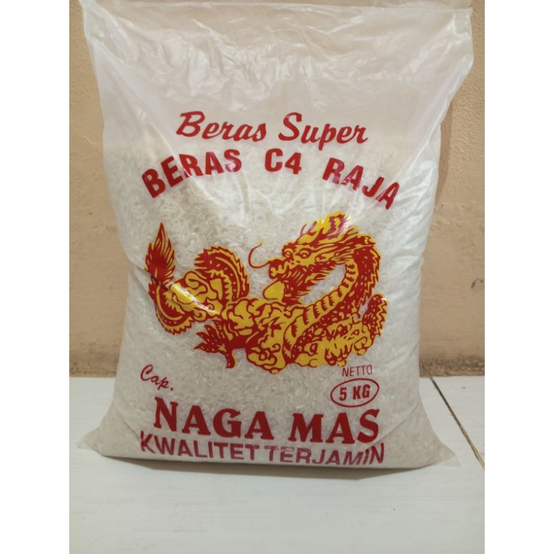 Jual Beras premium super naga mas kemasan isi 5kg,beras putih pulen ...