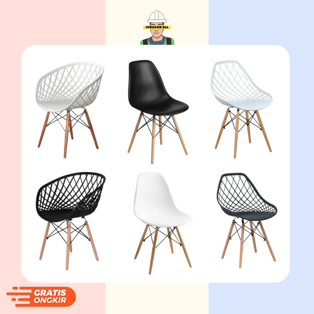 Jual KURSI CAFE/KURSI MILENIAL/KURSI AESTHETIC/KURSI EAMES | Shopee ...