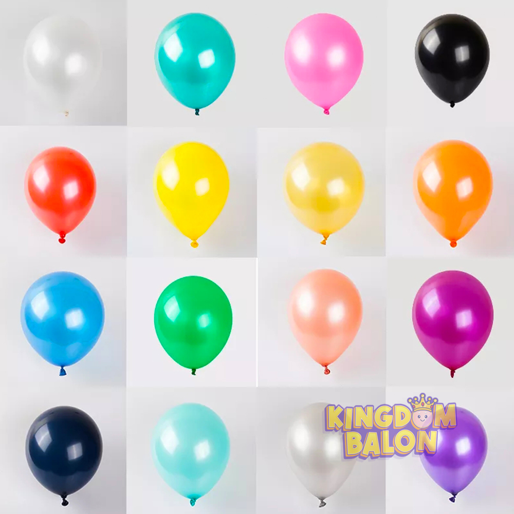 Jual Balon Latex Metalik 12 inch eceran/ balon latex metalik 12inch ...