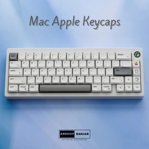 Jual Mac Apple Keycaps Minimalist PBT XDA Profile keycap set | Shopee ...