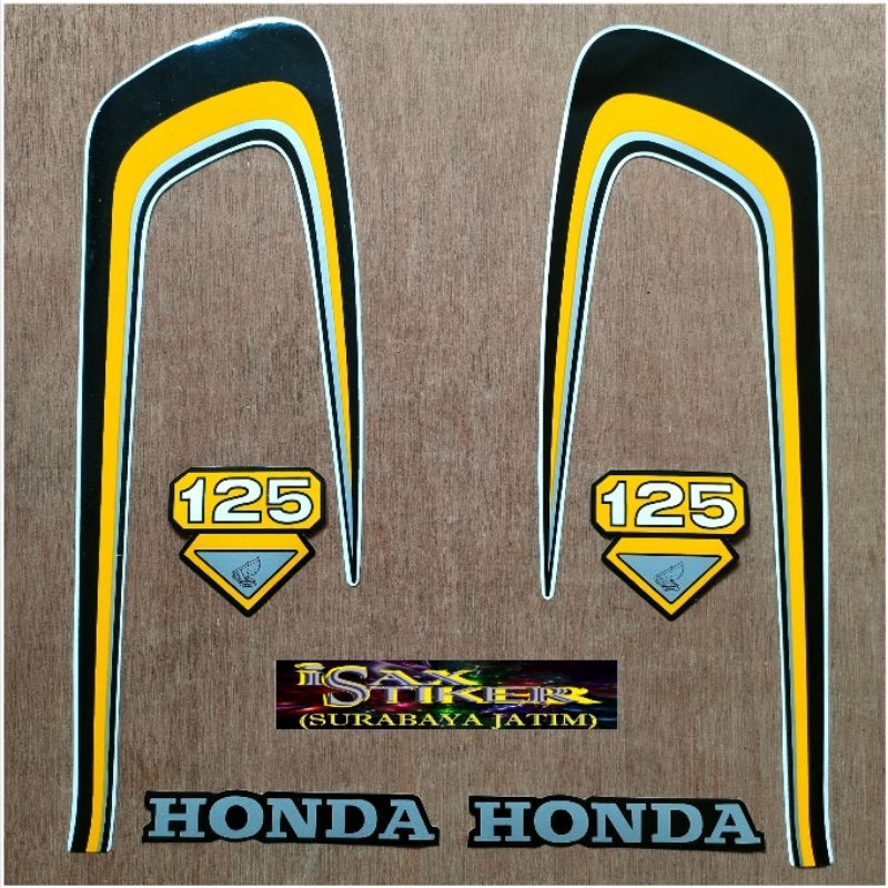 Jual Striping Original Honda CB 125 kuning lama jadul tahun 1980an ...