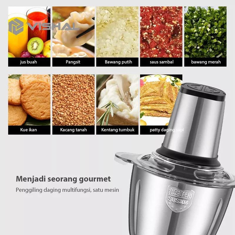 Jual ( COD ) Blender stelnsess anti karat / Blender bumbu/ blender ...
