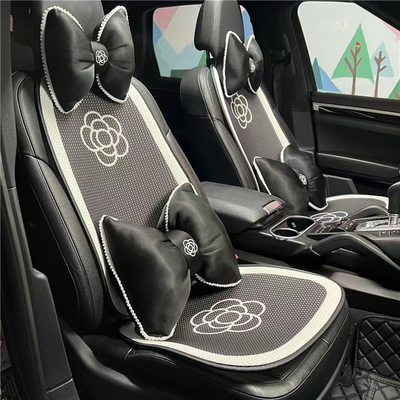 Jual Bantal Kursi Mobil Lampu Sutra Es Bunga Camellia Mewah Bantal ...