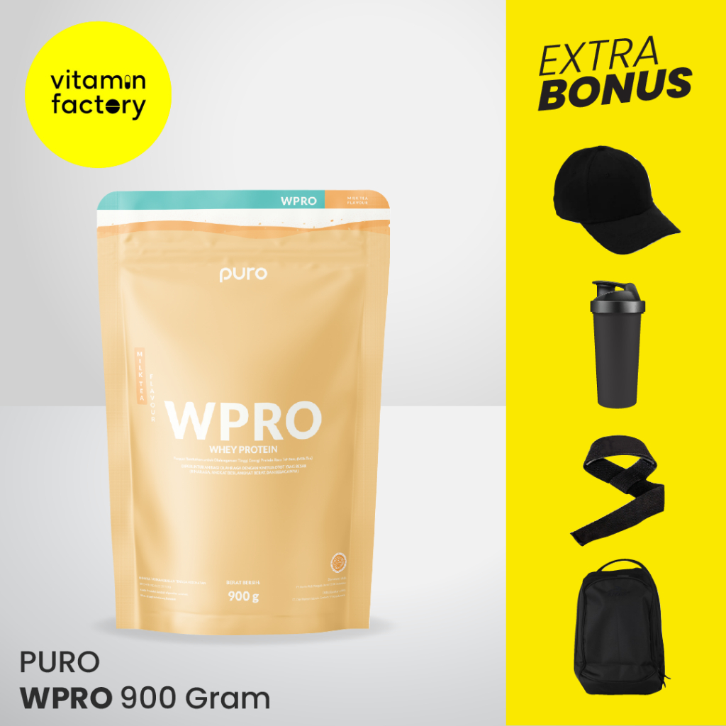 Jual Puro Wpro 900 Gram Whey Protein Concentrate | Shopee Indonesia