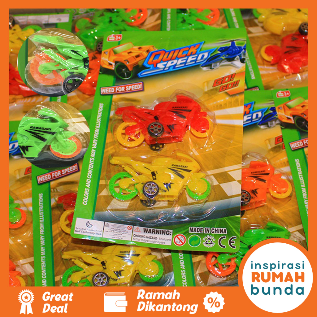 Jual Motor Motoran Balap Mainan Pullback LL Keren Murah | Shopee Indonesia