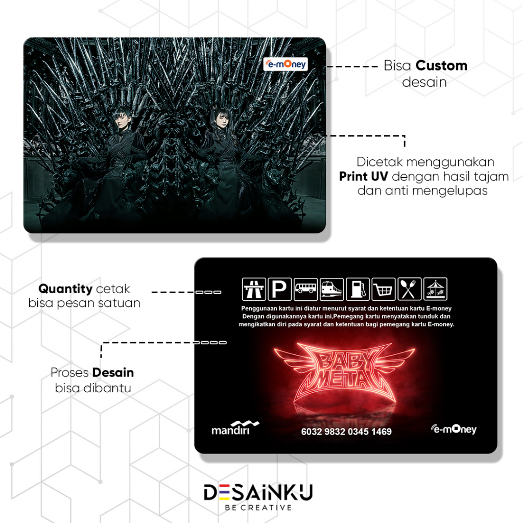 Jual Emoney BABYMETAL WORLD TOUR ASIA / Tap Cash Flazz Brizzi / Kartu ...