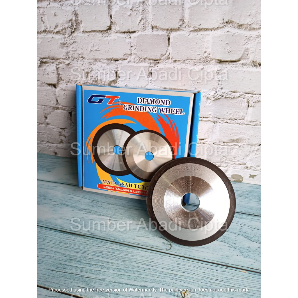 Jual GT 5 Diamond Asah Intan 2 Sisi Diamond Grinding Wheel TCT 5 inch ...