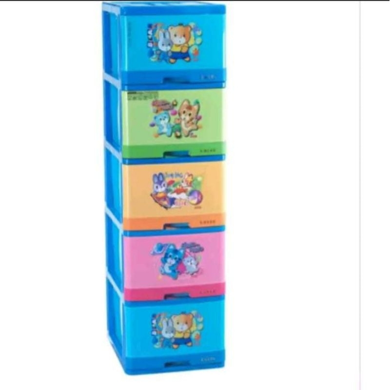 Jual Lemari plastik excel lion star susun 5 | Shopee Indonesia