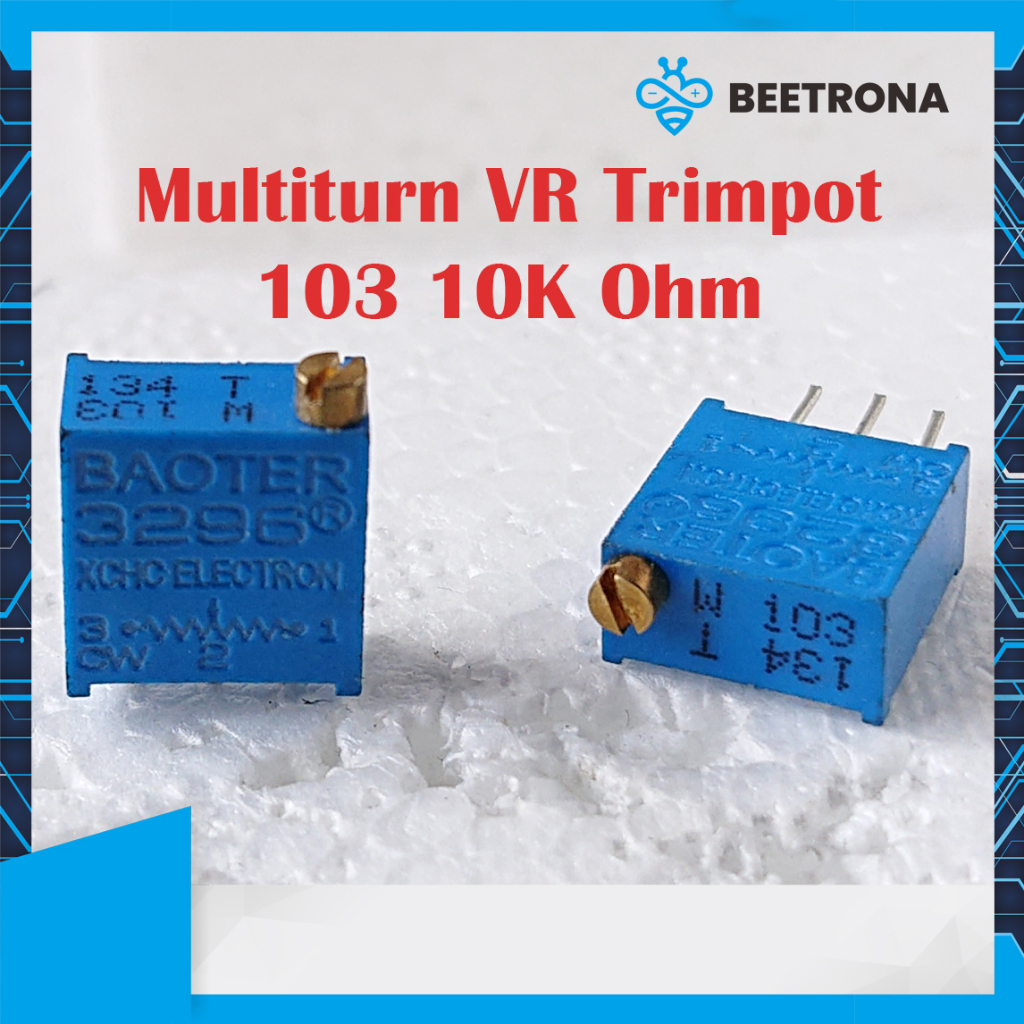 Jual Multiturn Trimpot 103 10K VR 3296 Trimmer Adustjable Resistor ...