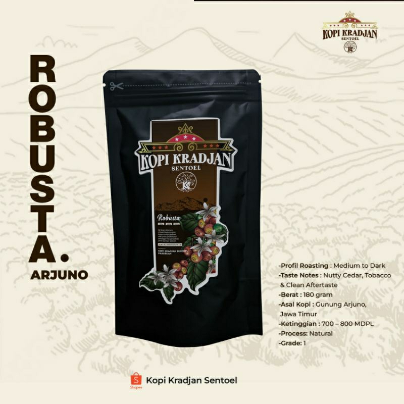Jual KOPI MURNI 100%!! Robusta Java Arjuno Coffee, ada rasa cokelatnya ...