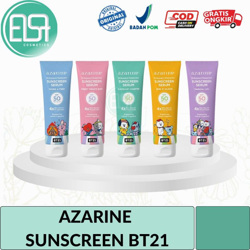Jual Azarine BT21 Body Guard Moisturizer Sunscreen Serum 100ml | Shopee ...