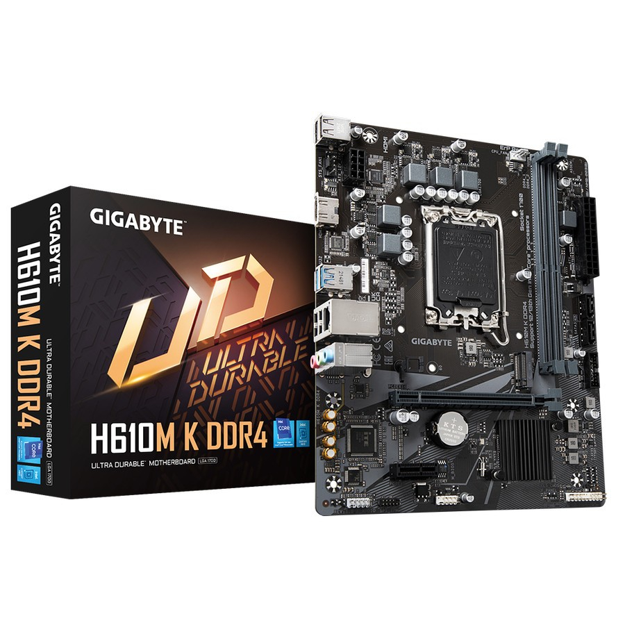 Jual Motherboard Gigabyte H610M K DDR4 (LGA1700, H610, DDR4, USB3.2) | Shopee Indonesia