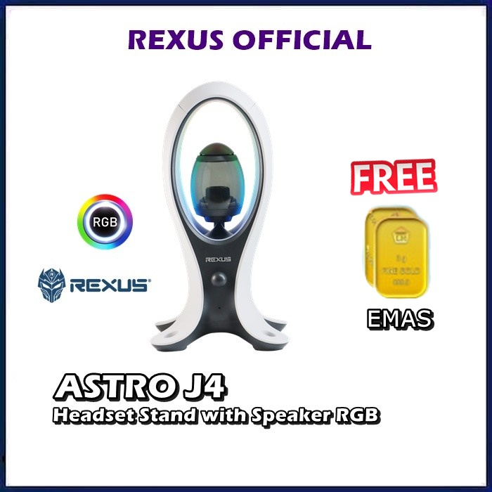 Jual Rexus Astro J4 Headset Stand Speaker Wireless RGB RX-J4 | Shopee ...