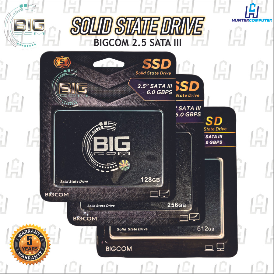 Jual PROMO MURAH !!! BIGCOM SSD 2.5 SATA III 128Gb/256Gb/512Gb Garansi 5 Tahun | Shopee Indonesia