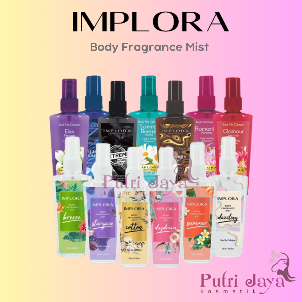 Jual IMPLORA Body Mist Cologne 100ML | Shopee Indonesia