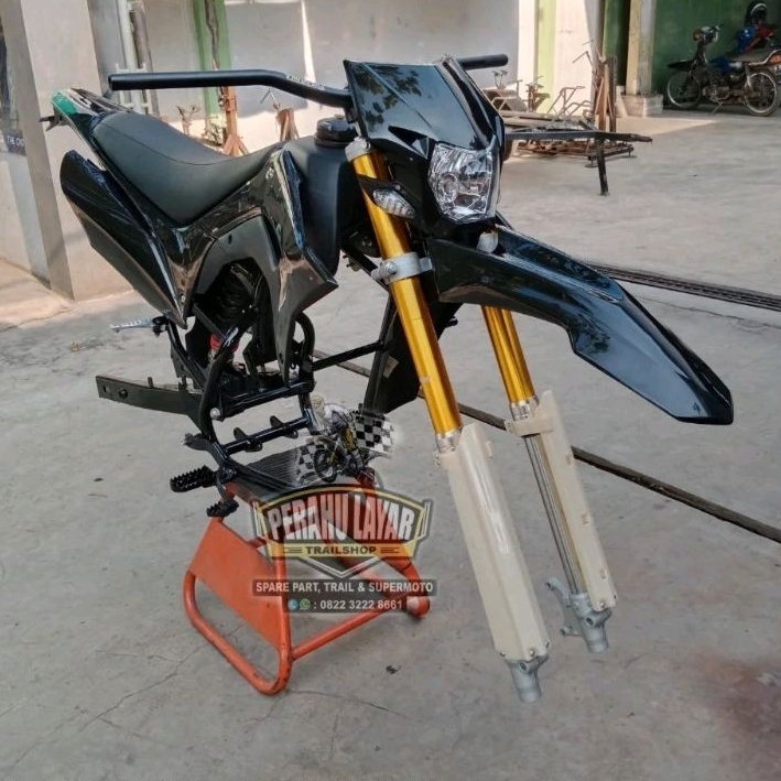 Jual frame rangka body bodyset replika crf 150L paket hemat tanpa roda PNP MESIN : TIGER, MP ...