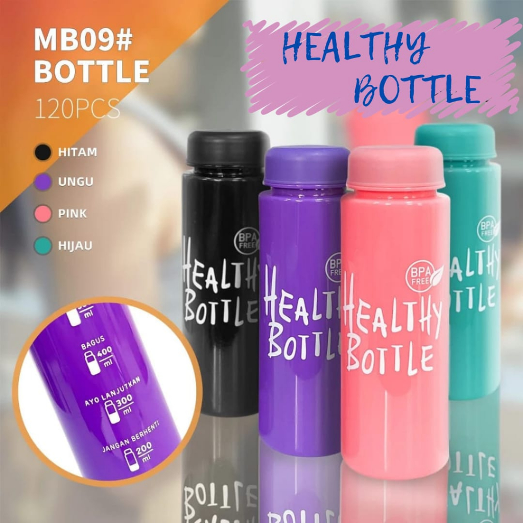Jual Botol Minum Plastik | Botol Minum Eco-Friendly Healthy Bottle 500ML | Souvenir Ulang Tahun ...