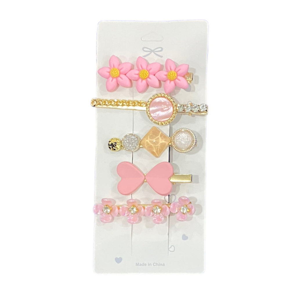 Jual LOOK'IS Jepit Rambut Mutiara 5 IN 1 Jepitan Rambut Fashion Wanita ...