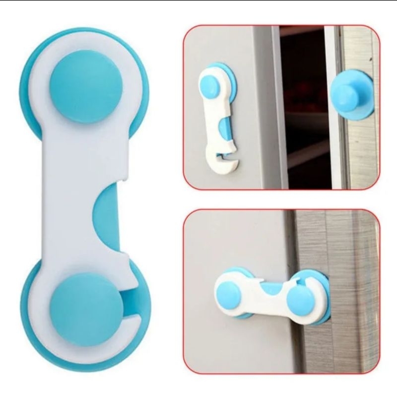 Jual Alat Pengaman kunci lemari kulkas pintu, laci lock pengaman anak ...