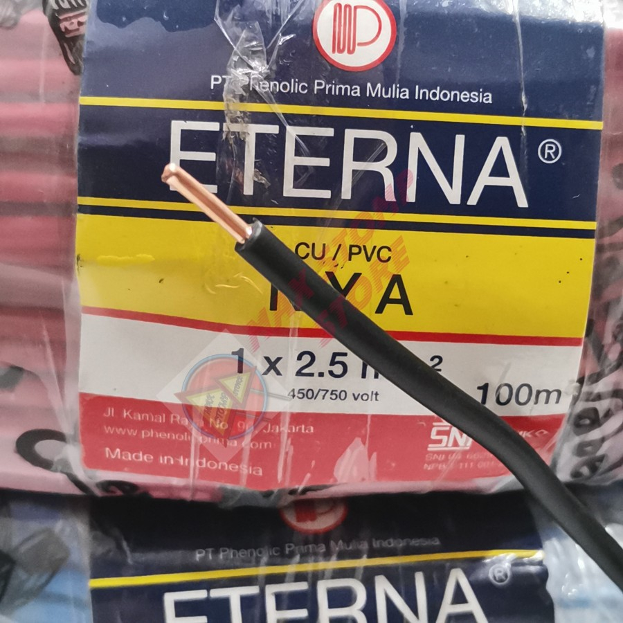 Jual Kabel Listrik Tunggal NYA 1 x 2.5 Eterna Per 1 meter Meteran | Shopee Indonesia