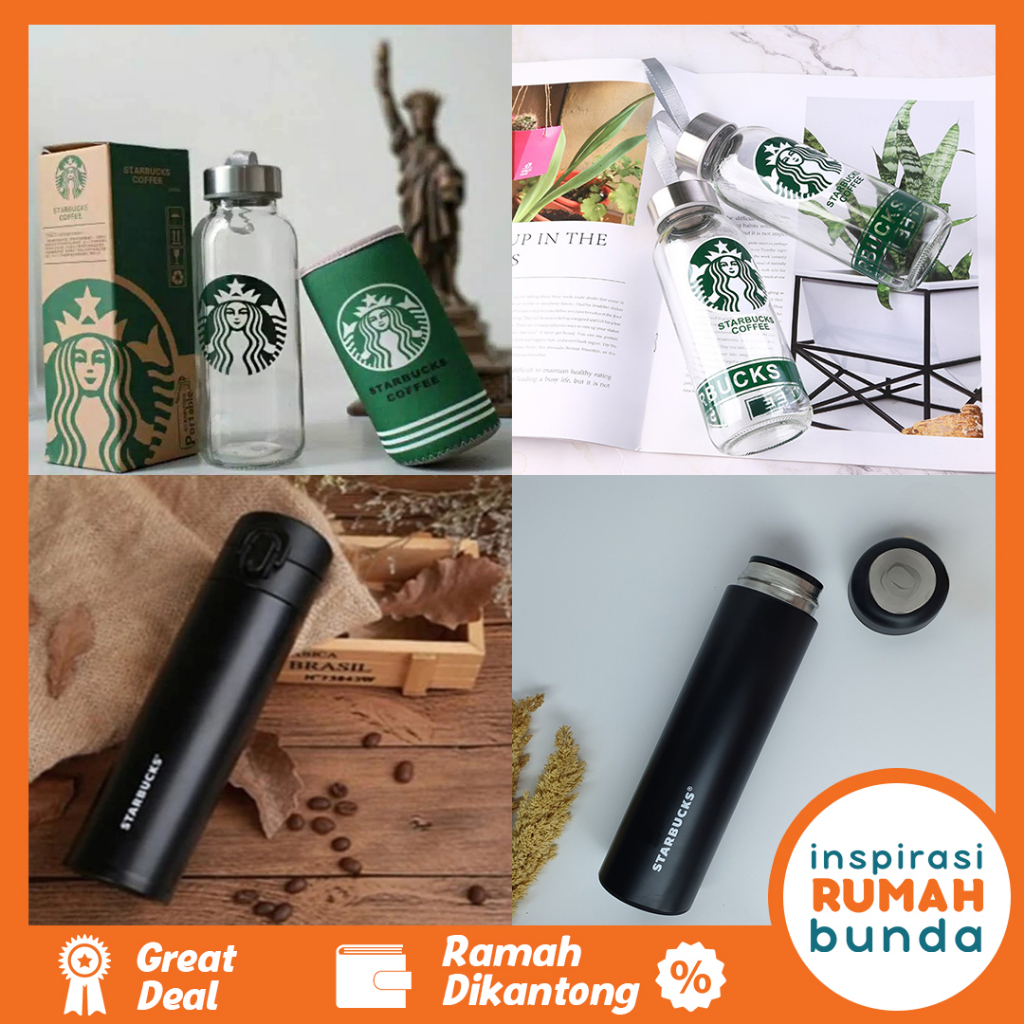 Jual Botol Minum Starbucks Botol Kaca Starbucks Tumbler Starbucks Botol ...
