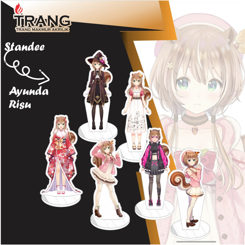 Jual Standee Figure Akrilik Ayunda Risu Hololive / Standing Action ...