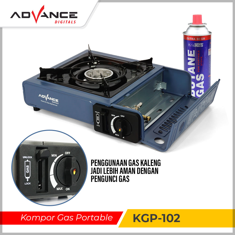 Jual Kompor Portable Advance KGP 102 Kompor 2 Fungsi Gas Tabung ...