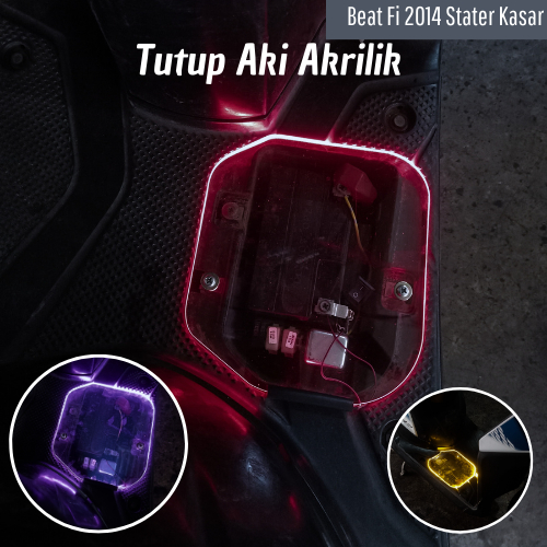 Jual Cover Tutup Aki Beat F1 Fi Injeksi 2013 2014 Stater Kasar Bening ...