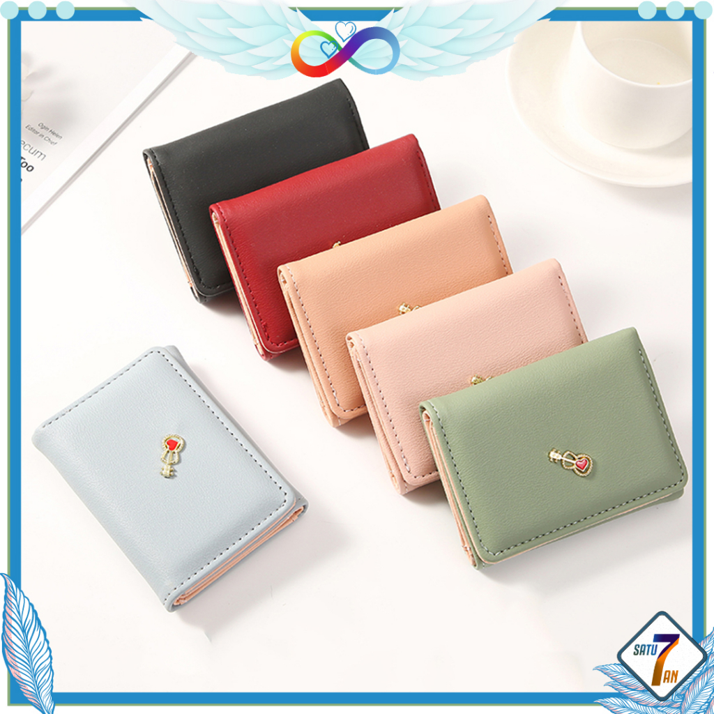 Jual Dompet Lipat Wanita Fashion Style Korea Kasual Dompet Cewek Mini ...