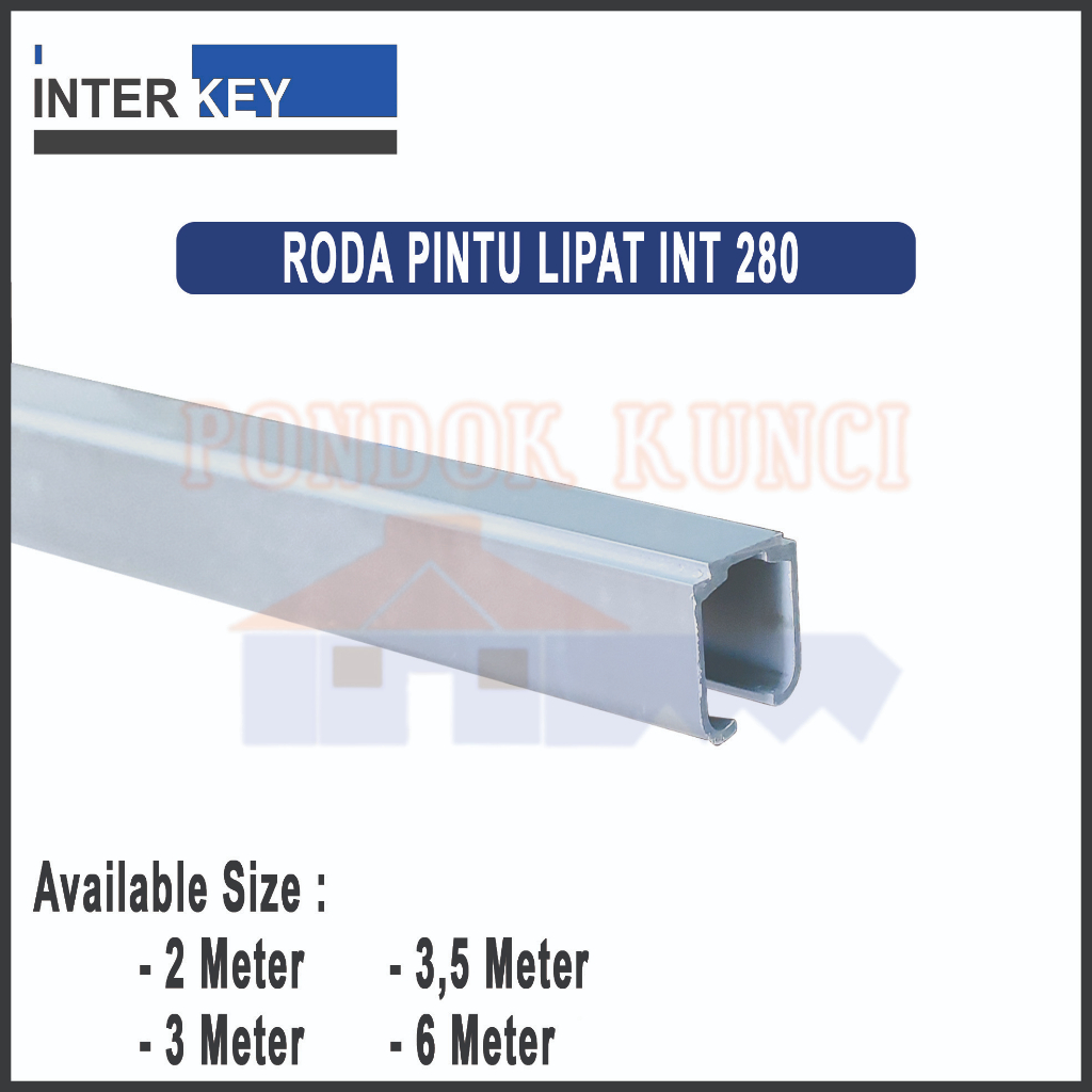 Jual Track Rel Atas Pintu Lipat INTERKEY 280 Rail Folding Door | Shopee ...