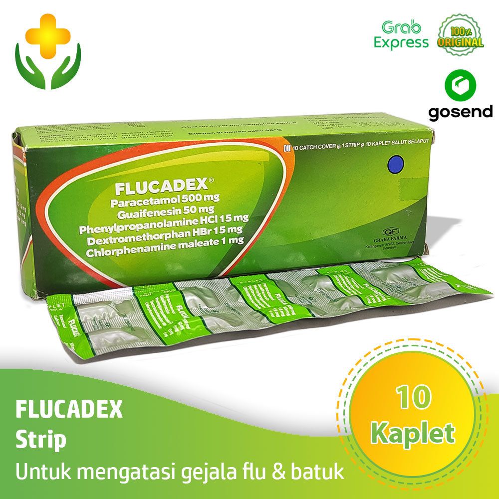 Jual Flucadex Strip 10 Kaplet Obat Batuk Pilek Demam Flu | Shopee Indonesia